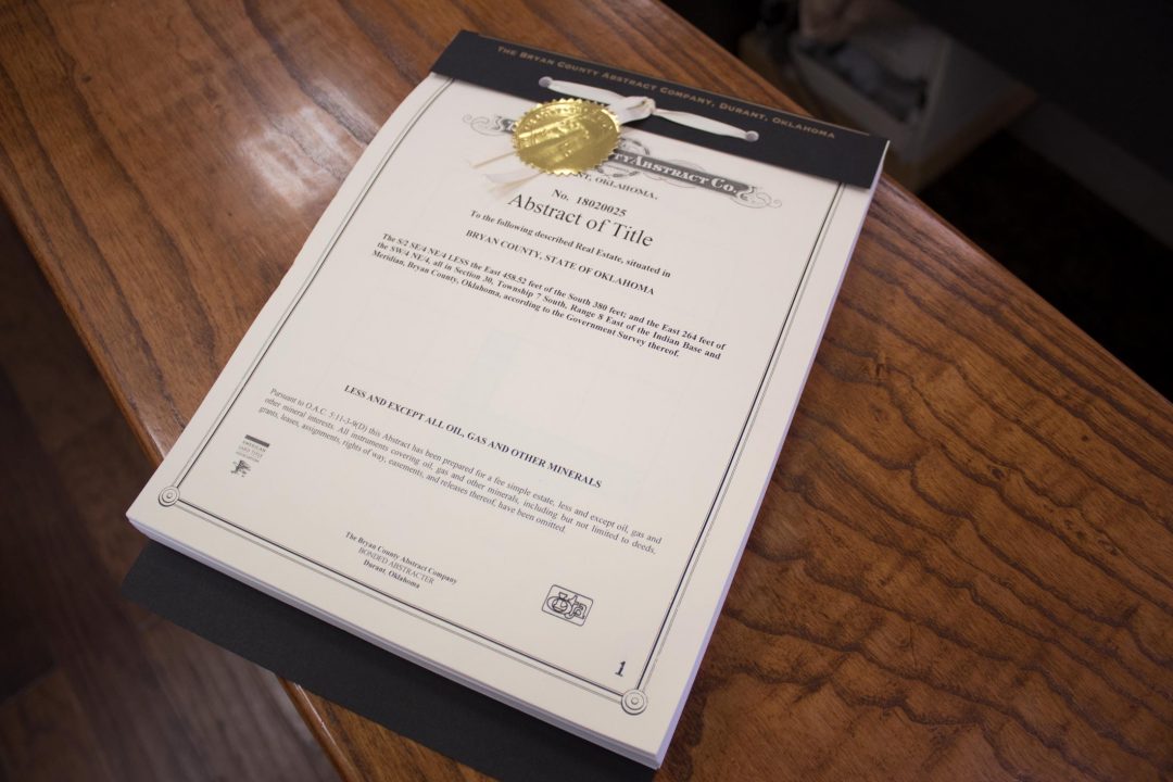 Abstracting | Bryan County Abstract Company